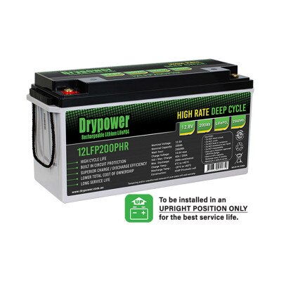 12.8V 200Ah (5hr rate) 4S4P HIGH RATE LiFePO4 Battery - Battery World