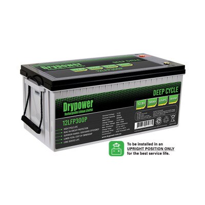 12.8V 300Ah 4S4P LiFePO4 Battery M8 Terminal - Battery World