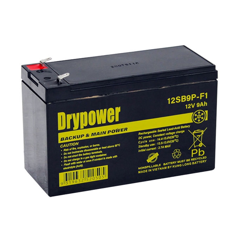 Drypower 12V 9Ah F1 SLA Battery - Battery World