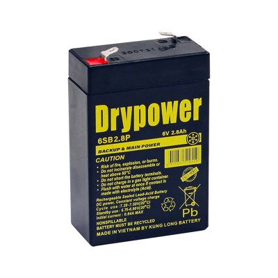 Drypower 6V 2.8Ah SLA Battery - Battery World