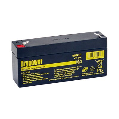 Drypower 6V 3Ah SLA Battery - Battery World