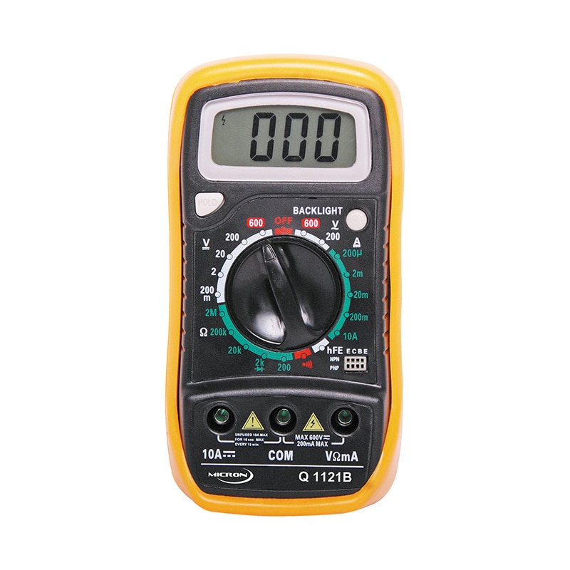19 Range Digital Multimeter With Data Hold - Battery World