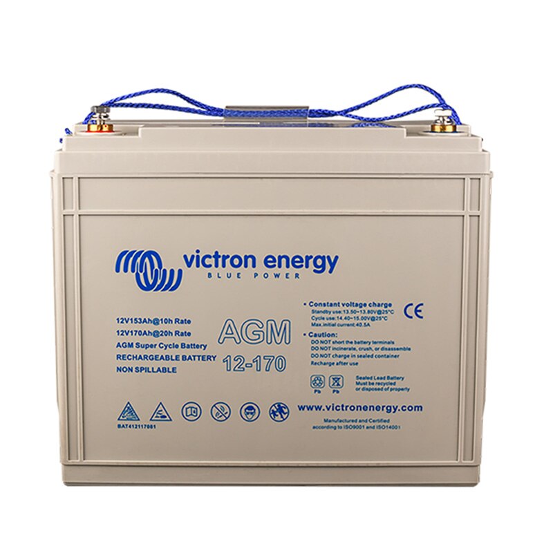 Victron Energy 12V 170Ah Sealed Lead Acid Super Cycle Battery - Battery ...