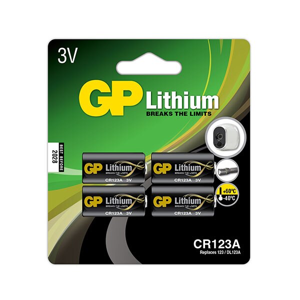 3.0V 1500 mAh GP Lithium Battery card of 4 - Battery World