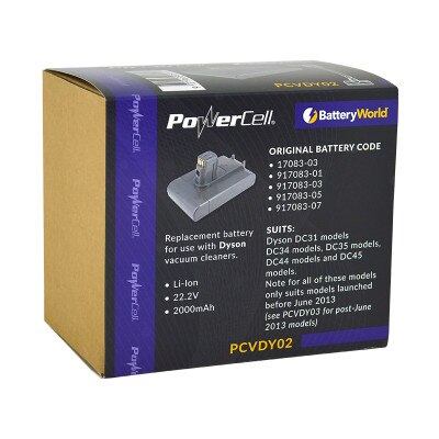 Home 22.2V 2000mAh 44Wh Li-ion For Dyson DC31-44 Vacuum