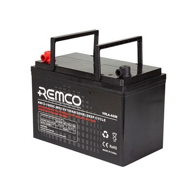 RM12-100DC Remco Cyclic AGM Battery - Battery World