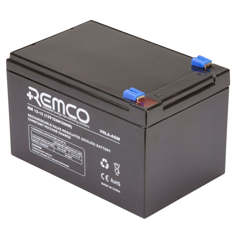 RM12-12 REMCO VRLA AGM Battery - Battery World