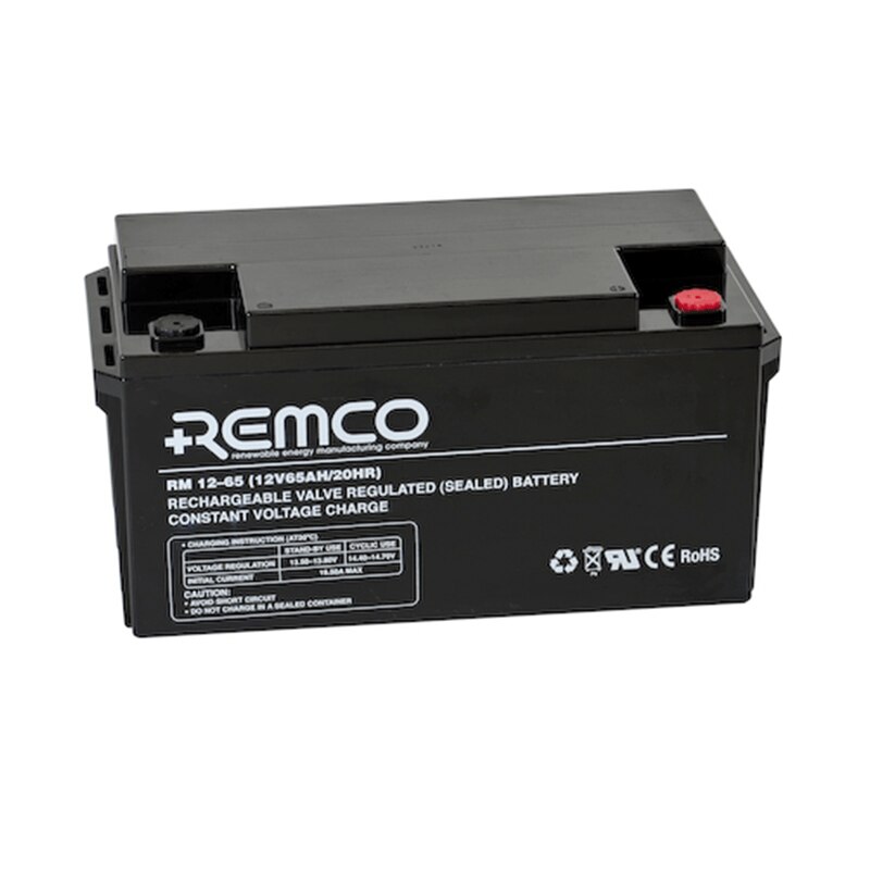 RM12-65 REMCO VRLA AGM Battery - Battery World