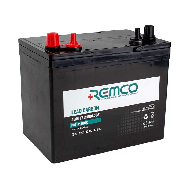 REMCO 90Ah Lead Carbon Deep Cycle Battery - Battery World