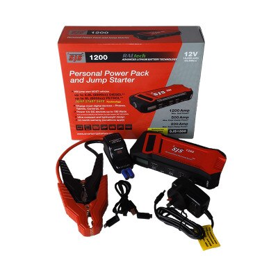 SJS1200 12V 1200Amp 12,000mAh 45Whr Jump Start Charger - Battery World