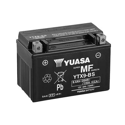 YTX9-BSY Yuasa Motorcycle Battery - Battery World